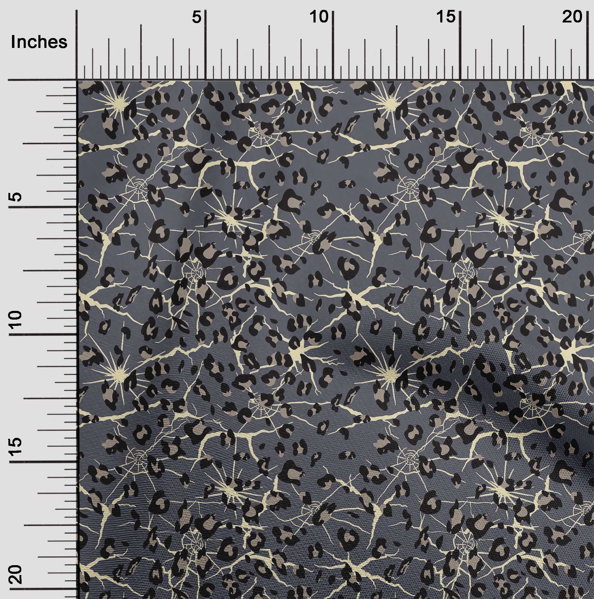 oneOone Polyester Lycra Fabric Leopard Animal Skin Print Fabric by Yard ...