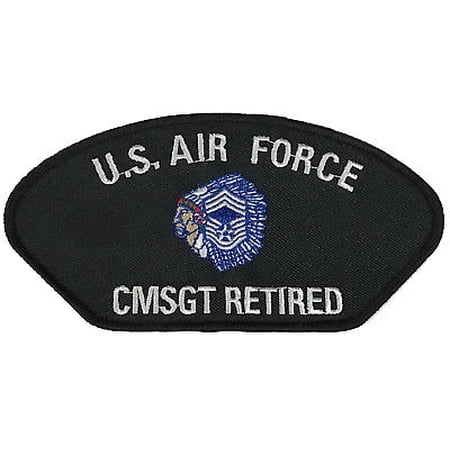 USAF AIR FORCE CMSgt RETIRED W/ RANK PATCH E-9 ENLISTED NON COM VETERAN ...