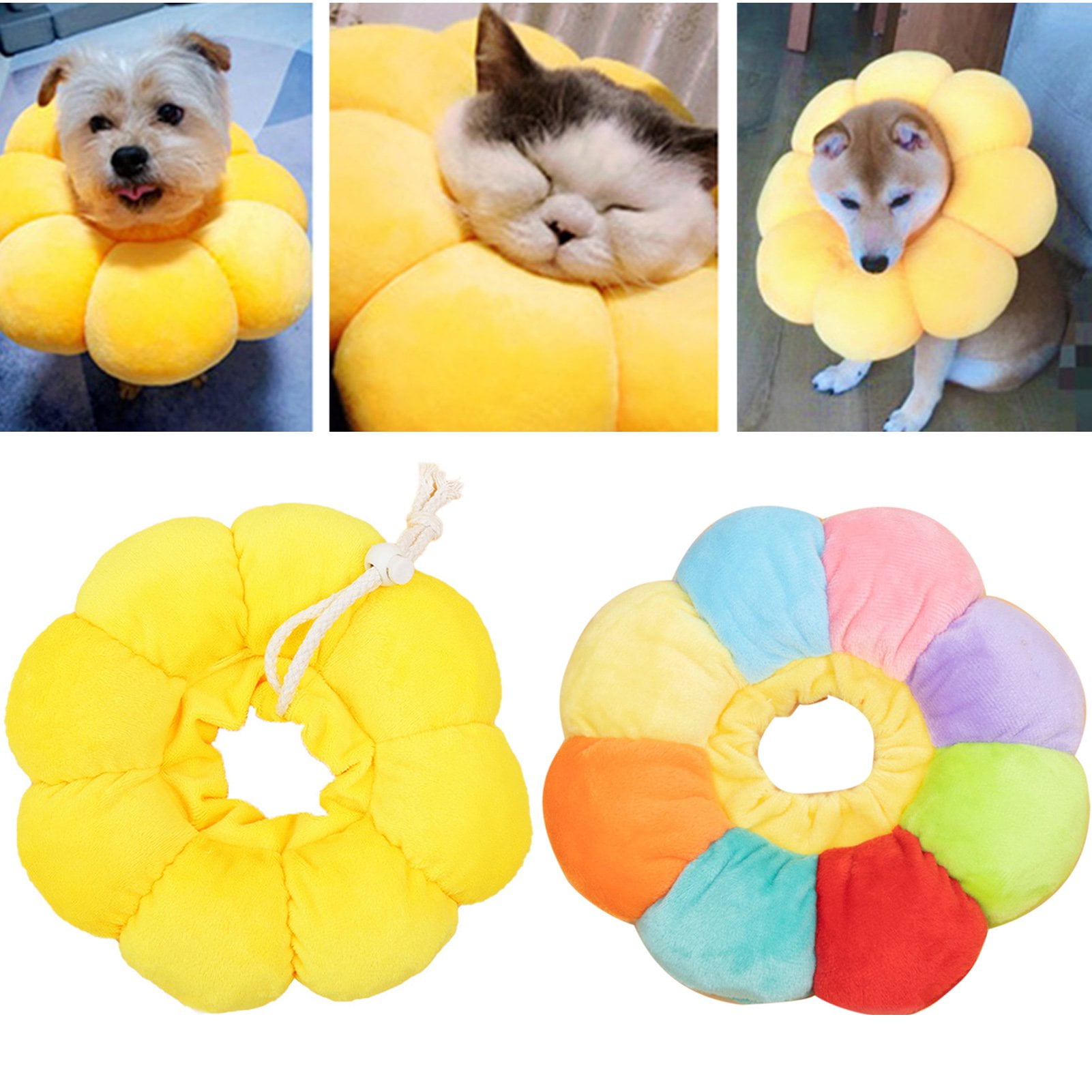 Cat And Dog Recovery Collar Cute Neck Cone After Surgery Adjustable cat-and-dog-recovery-collar-cute-neck-cone-after-surgery-adjustable