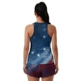 Tutolipy Women's Tank Top Shorts Set, Red White Blue Star Bathing Suit ...