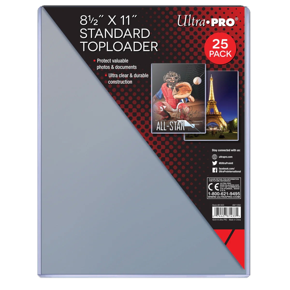 Click here for Ultra Pro 8-1/2 X 11 Toploaders (25ct) prices