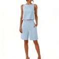 Atogsazn Womens Two Piece Linen Set Casual Loose Fit Sleeveless Vest ...