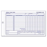 Rediform, Weekly Time Cards, 100 Cards Per Pad, Manila Stock ...