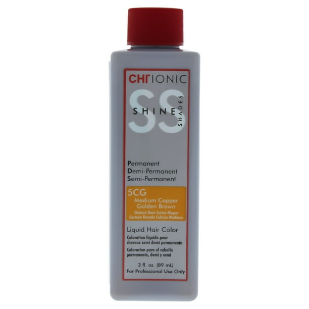 CHI Ionic Shine Shades Liquid Hair Color - 5CG Medium Copper Golden ...