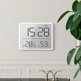Slim Electronic Wall Clock Digital Wall Clock Powered Suction Designs ...