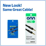 Onn+ 4’ 3.5mm AUX Cable HD Audio for Phone, TV, Tablet, Car, Soundbar ...