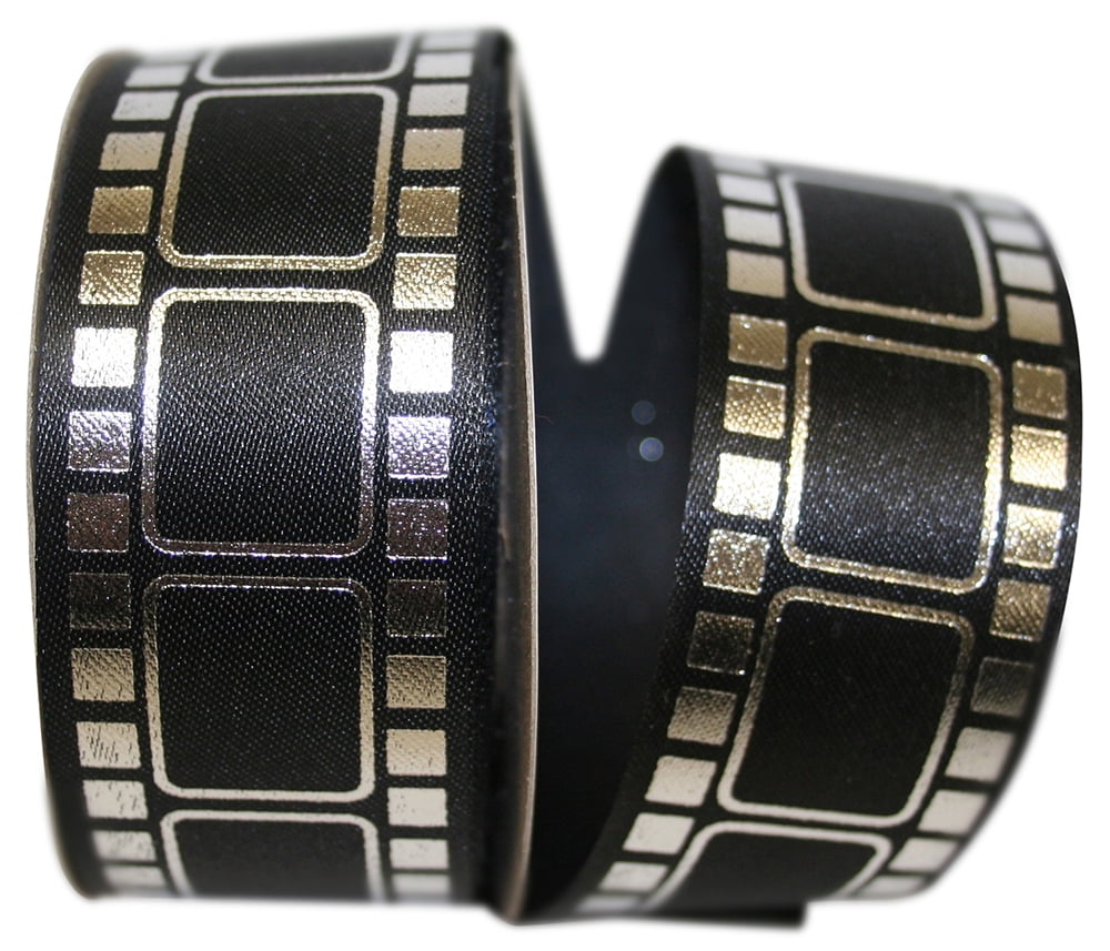 Reliant Ribbon - 0918-987-09J, Movie Film Ribbon, Black/silver, 1-3/8 ...