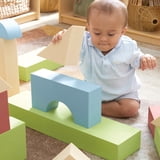Kaplan Early Learning Company Jumbo Foam Colored Blocks - 36 Pieces ...