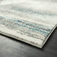 Abani Arto Collection Blue 8' x 10' Box Design Modern Area Rug ...