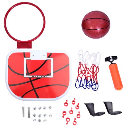 Red Basketball Toy, Plastic Adjustable Basketball For Children, Hanging ...