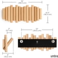 5-Hook Coat Rack Wall Mount – 5 Flip-Down Wood Coat Hooks, Modern ...