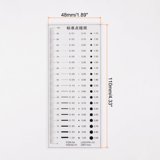 Uxcell High Precision SEC Size Estimation Chart 100mm Covered for ...