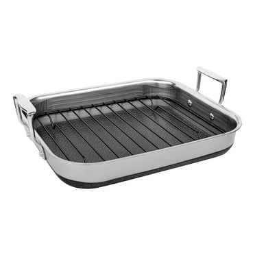 Cuisinart MultiClad Pro Stainless Steel Large Roaster with Handles, 16 ...