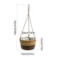 BBilaBu Jute Rope Woven Plant Hangers,Hanging Planter Basket,Up to ...