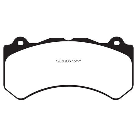 EBC Brakes DP41853R Brake Pad Yellowstuff FMSI Number D1405; Aramid ...