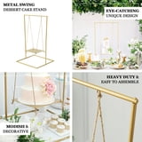 Efavormart Gold Metal Hanging Dessert Display Centerpiece, 3ft Tall ...