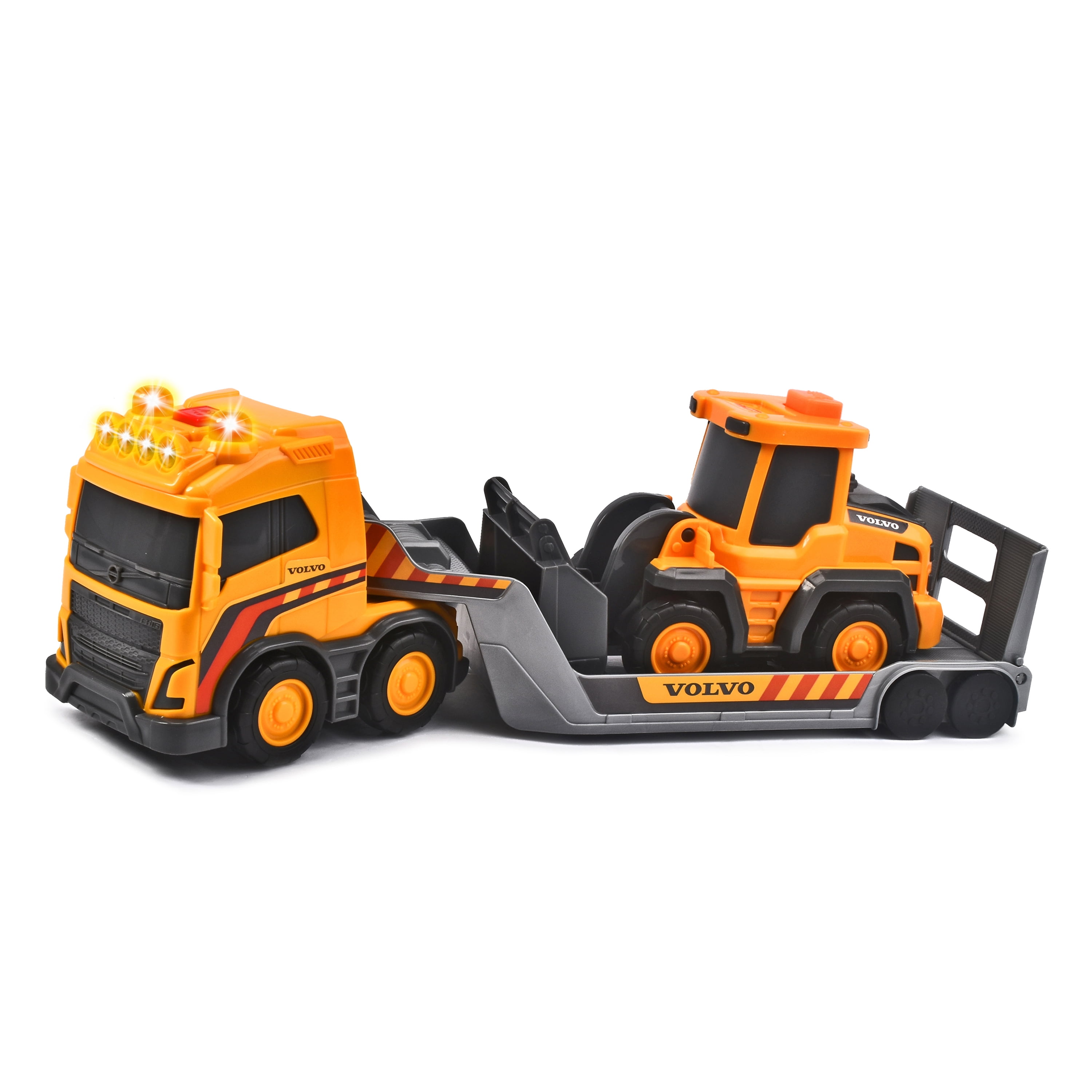 Dickie Toys - Light & Sound Volvo Truck With Trailer and Construction ...
