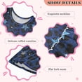 Black and Blue Leopard Print Stars Sleeveless Dress A-Line One-Piece ...