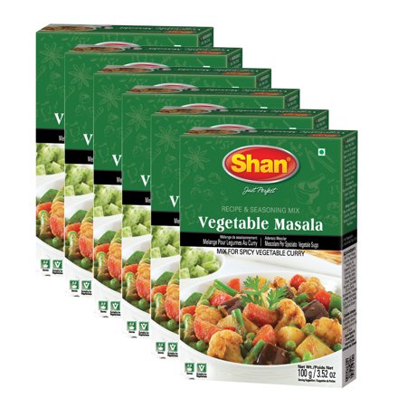 Shan Vegetable Masala Recipe and Seasoning Mix Bundle - 100g Spice ...