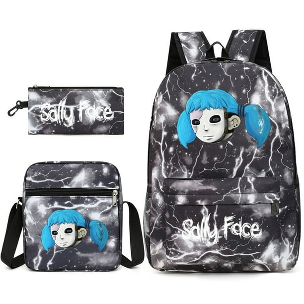 Game Sally Face Backpack Elementary School Student School Bag Three ...