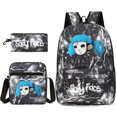 Game Sally Face Backpack Elementary School Student School Bag Three ...