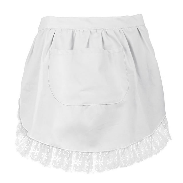 Aspire Lace Half Apron with Pocket for Women, Christmas Cotton Cooking ...
