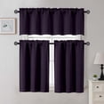 Blackout Curtains for Small Windows, Light Blocking Short Kitchen ...