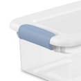 Sterilite Plastic 6 Quart Storage Box Container with Latching Lid, 36 ...