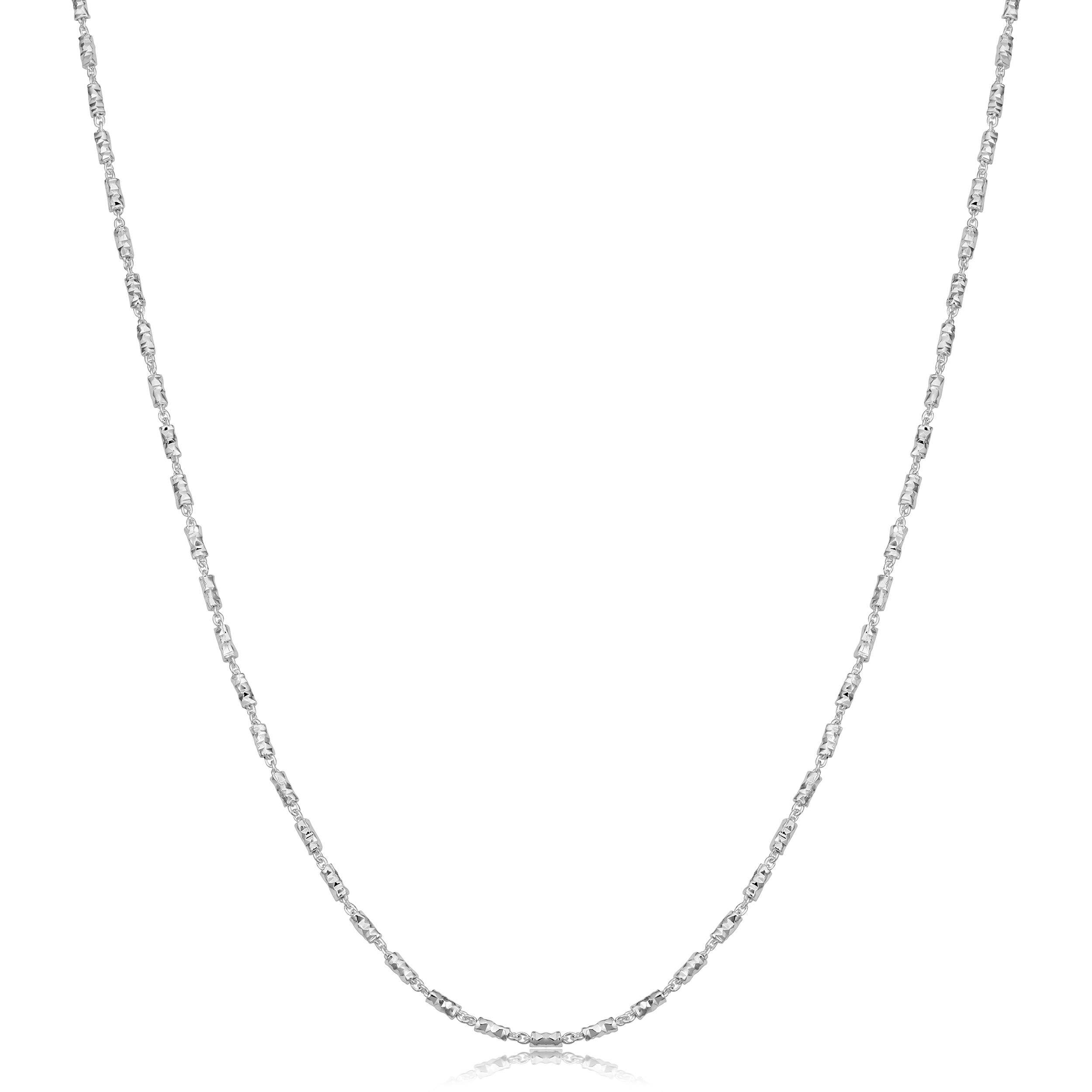 Diamond Cut Sterling Silver Wire Chain, 18" - Walmart.com