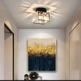 Flush Mount Ceiling Light LED Ceiling Lamp Square Crystal Kitchen ...