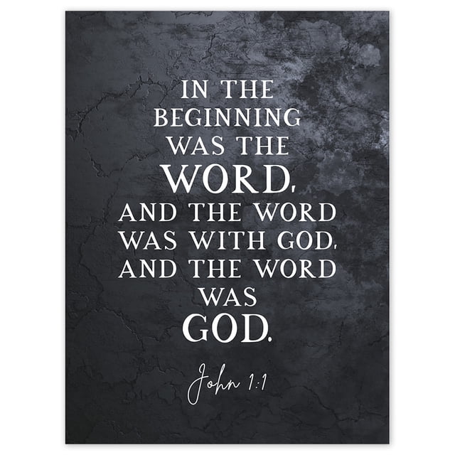 John 1:1 The Word Was God Christian Bible Verse Quote Scripture ...