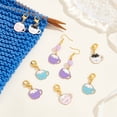 Alloy Enamel Pendant Locking Stitch Markers with Zinc Alloy Lobster ...