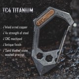 Key Unity Carabiner Keychain Titanium Multitool, 7 in 1 EDC Keychain ...