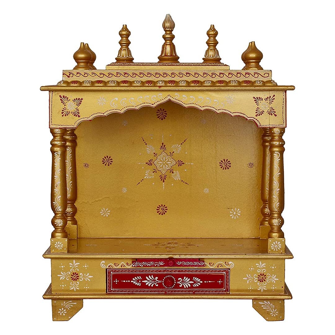 Wooden Puja Mandir For Home And Office / MDF Board Mandir / Wall ...