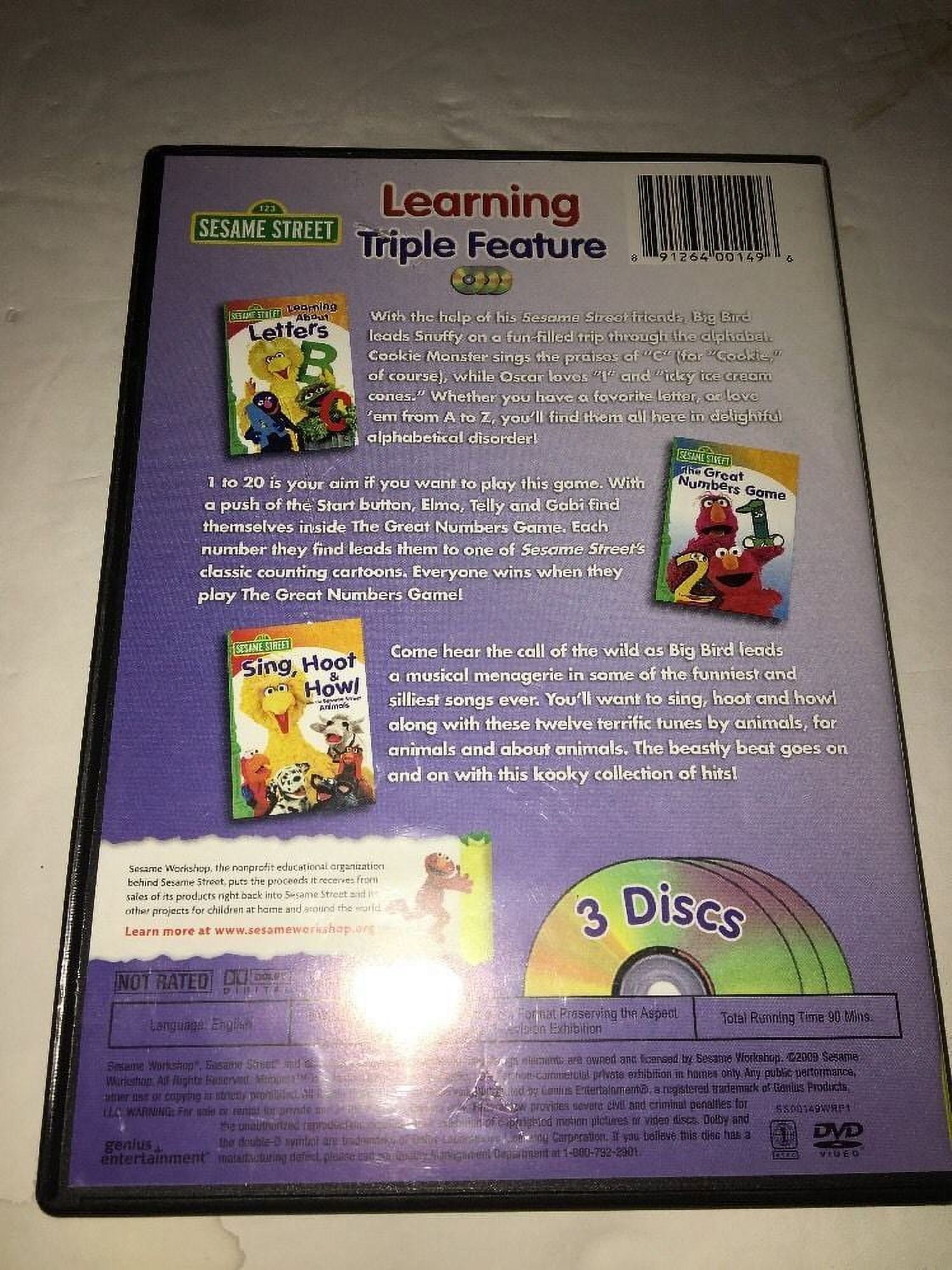Sesame Street Learning About Letters Vhs