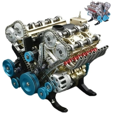 Mould King V8 Engine Building Blocks Sets, 10155 Model Engines Kit That ...