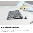 Macally Small Wireless Keyboard | Mini Keyboard for PC - Slim, Quiet ...