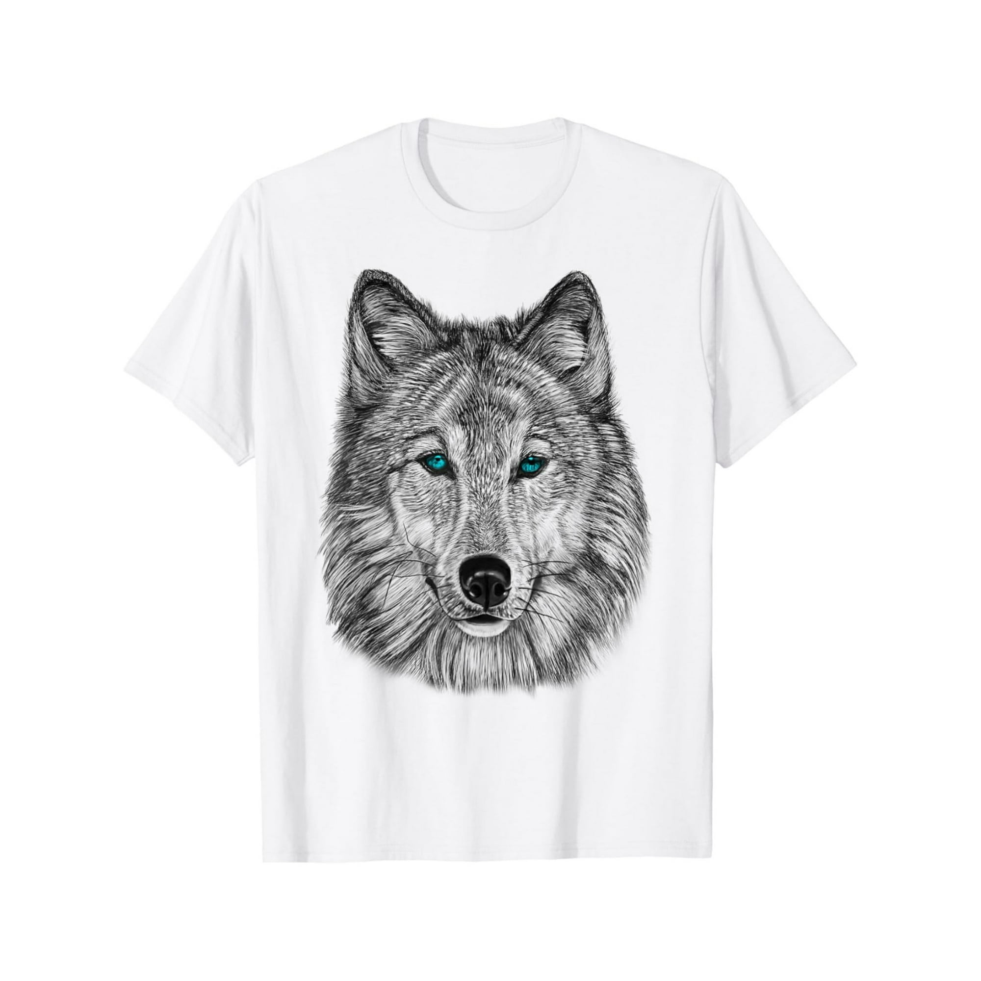 Click here for Generic Fearless Eye Of The Wolf Face Print Black... prices