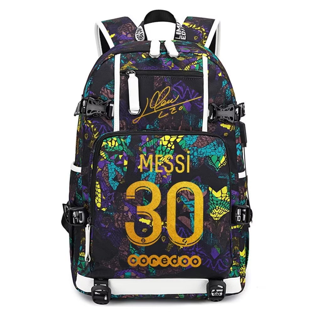 Soccer Player L-Messi- Multifunction Backpack Travel Taptop Daypack ...