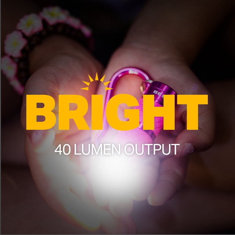 LUXPRO 40 Lumen Mini LED Flashlight With Carabiner Clip LUXPRO 7-Pack ...