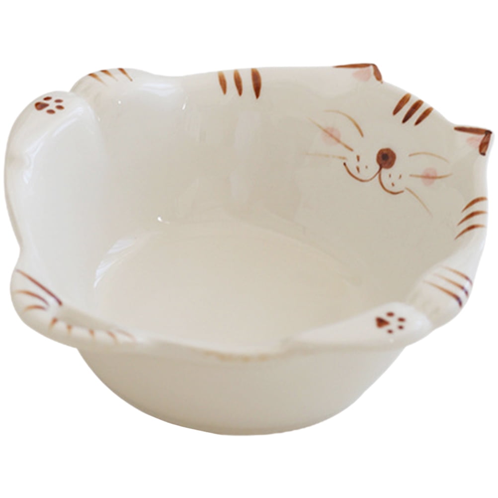 Click here for Hydreachca Round Ceramic Cartoon Bowl For Cat Love... prices