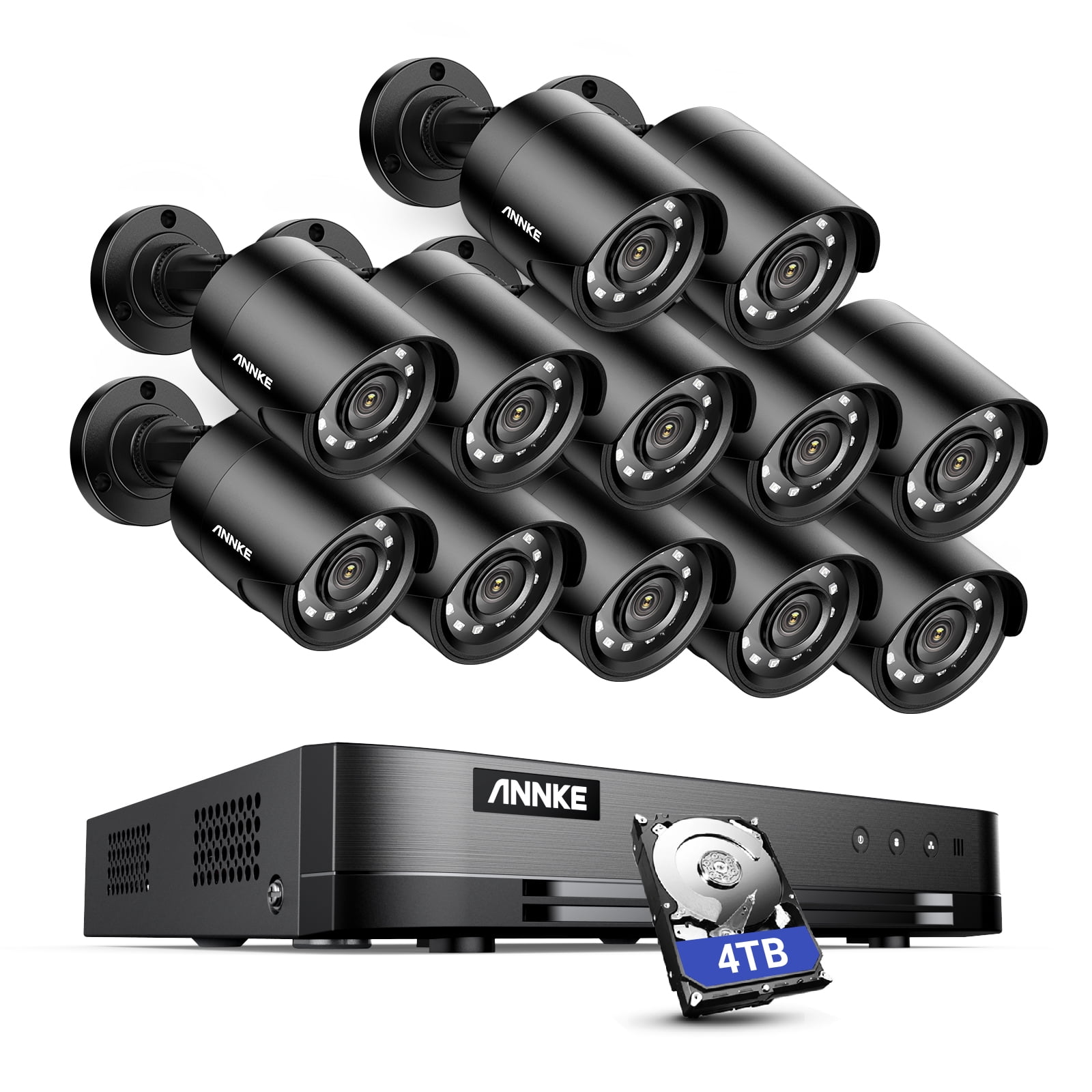 ANNKE Video Surveillance Kit,16 Channel 5-in-1 DVR with 4TB Hard Drive ...