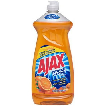 AJAX Triple Action Dish Soap - Liquid - 90 fl oz (2.8 quart) - Orange ...