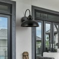 C Cattleya Outdoor Barn Light, Black Finish, Gold Edges, Modern ...