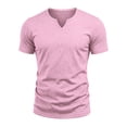 Dolkfu Pull-On Men'S Graphic T-Shirts Purple Short Sleeve Refreshing V ...