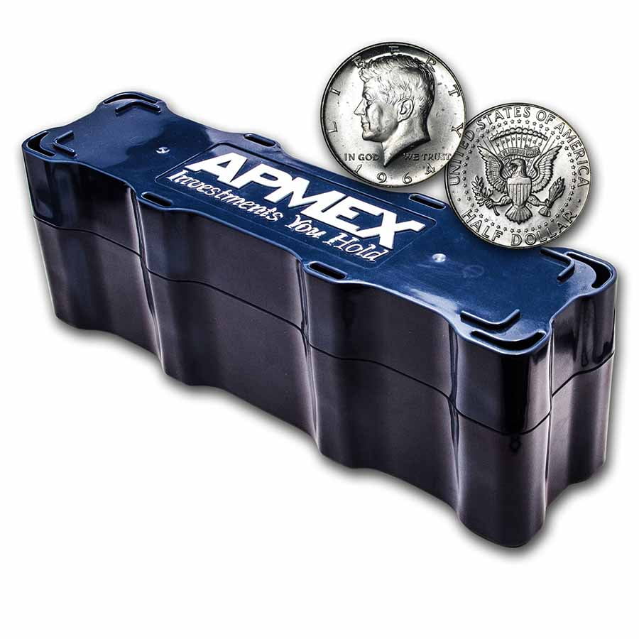 90% Silver Kennedy Half-Dollars $100 BU (1964) - Mini Monster Box ...