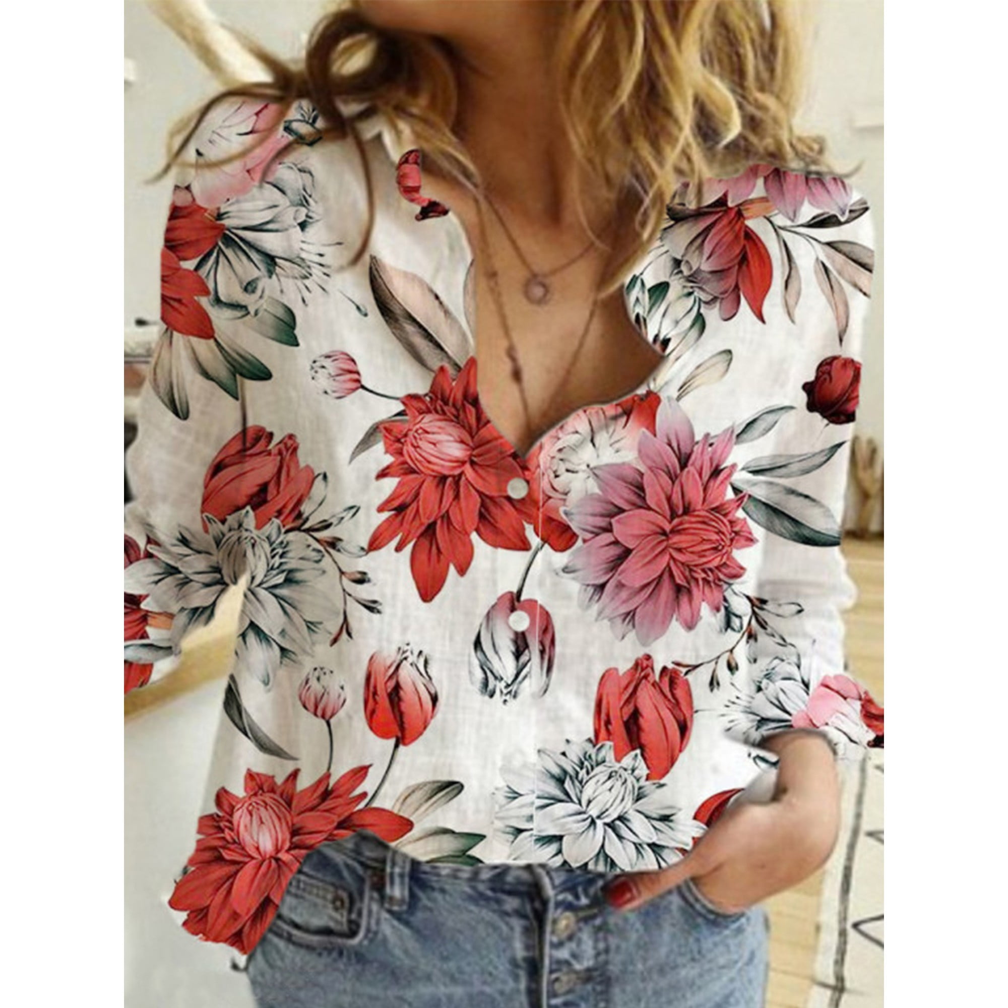 Click here for Tralilbee New Commuter Elegant Ladies Shirt Fashio... prices