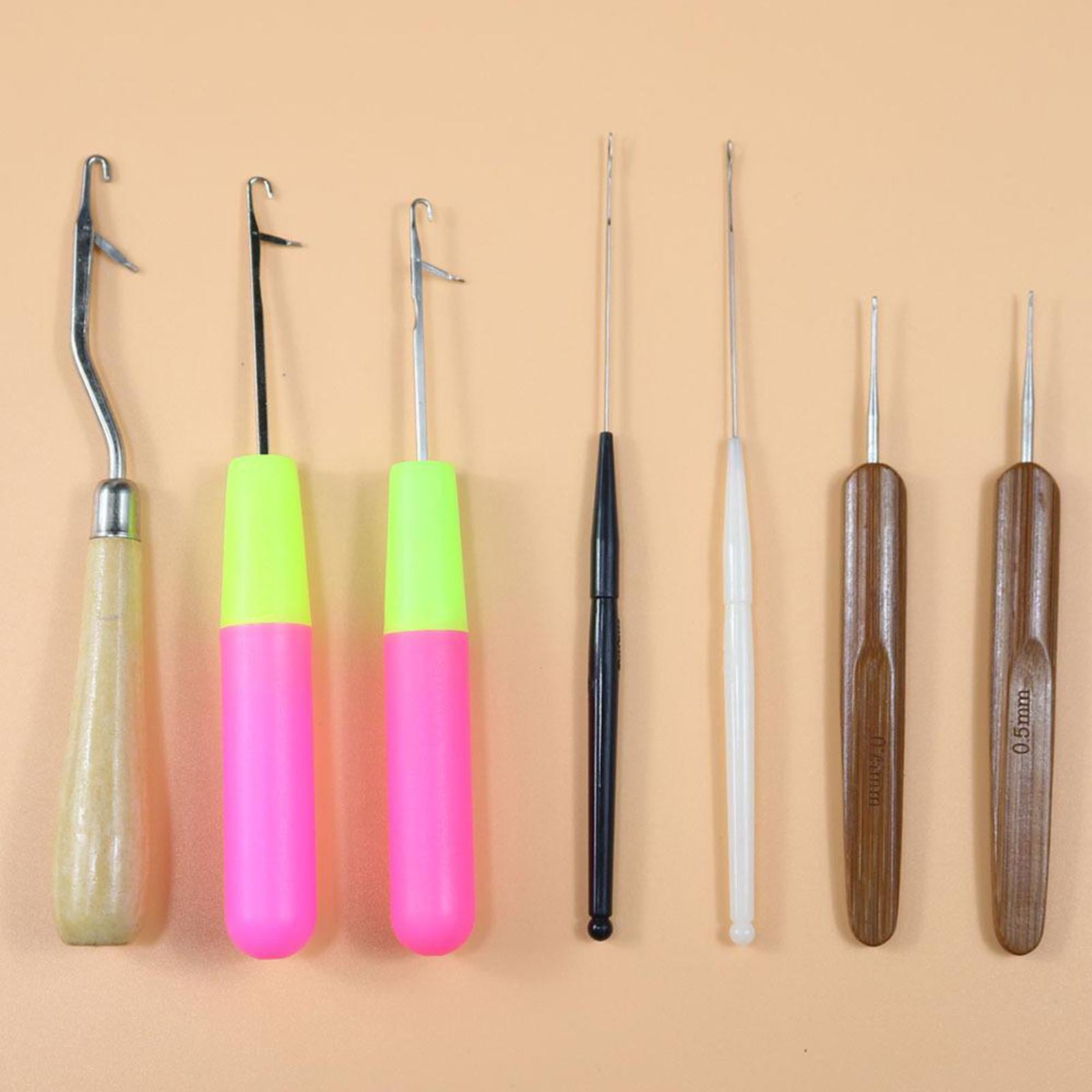 7Pcs Dreadlocks Tool Set, Dreadlocks Crochet Hooks Hair Locking Tool ...