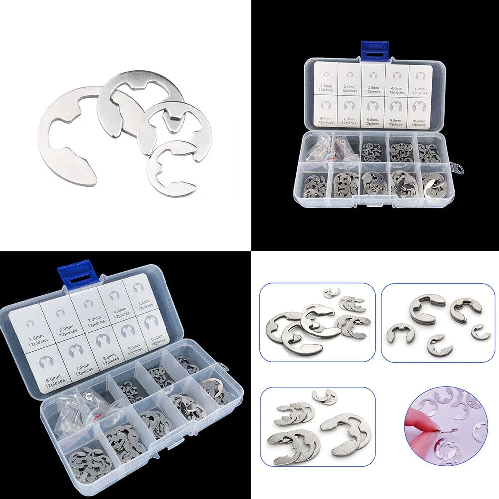 US 120 E Clips C CIRCLIPS Stainless Steel Kit Retaining Ring Assorted 1 ...