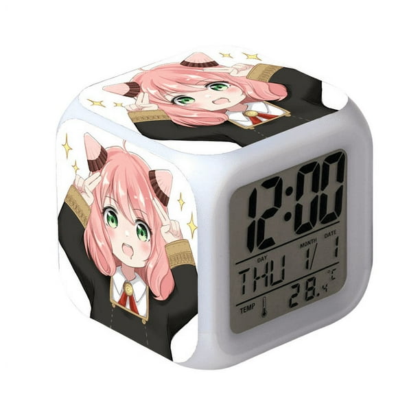 SAYDY Anime Alarm Clock One Piece LED Square Clock Digital Alarm Clock ...